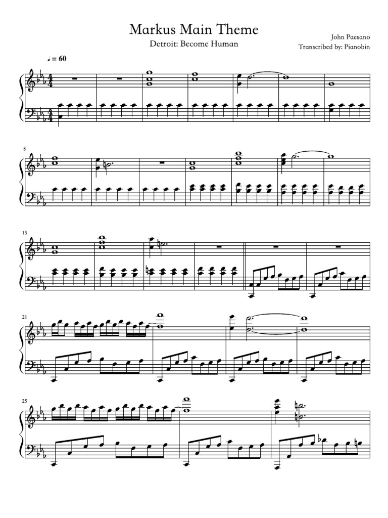 Markus Main Theme PB | PDF