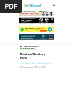 Residuary Powers in Indian Legislation | PDF | Constitution | Official ...