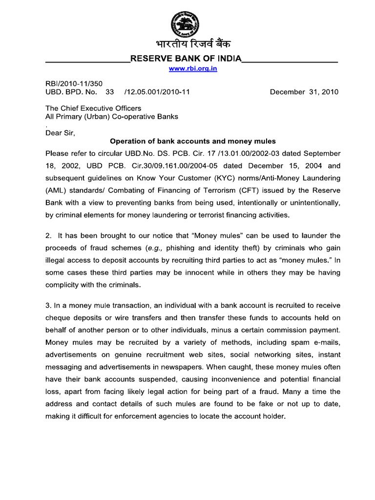 RBI Guideline | PDF