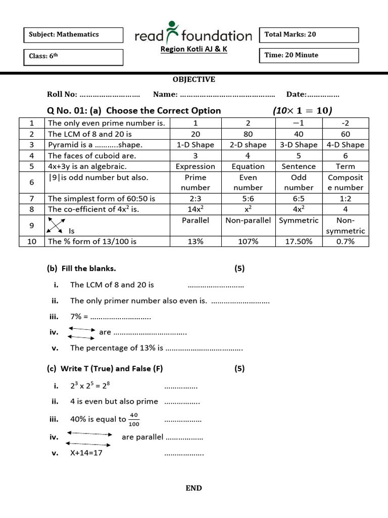 Math 6th | PDF | Arithmetic | Number Theory