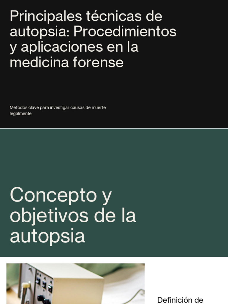 2-4 tecnica de autopsia medico-forense | PDF | Autopsia | Muerte