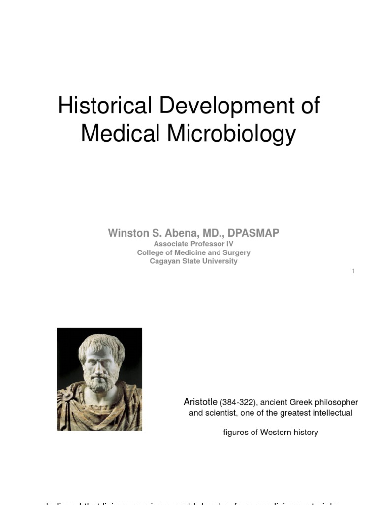 Historical Development of Medical Microbiology | PDF | Antibiotics ...
