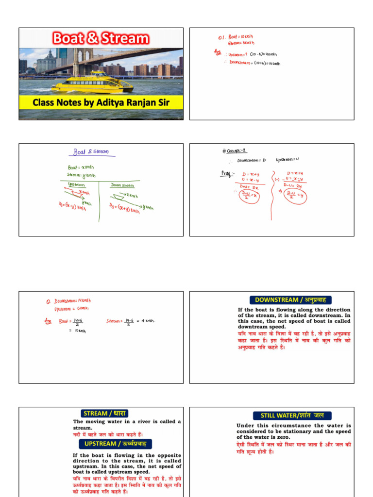 51] BOATS & STREAM 10.O - Class Notes (11!08!2023) - Converted | PDF