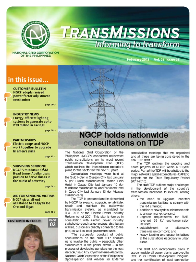 NGCP's 10-Year Transmission Plan Overview | PDF | Efficient Energy Use ...