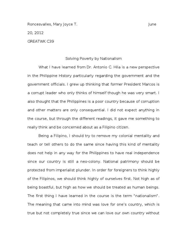 Solving Poverty | PDF | Capitalism | Philippines