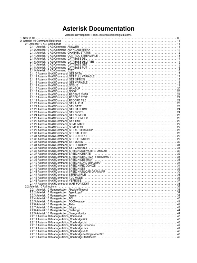 Asterisk Admin Guide | PDF | System Software | Computing