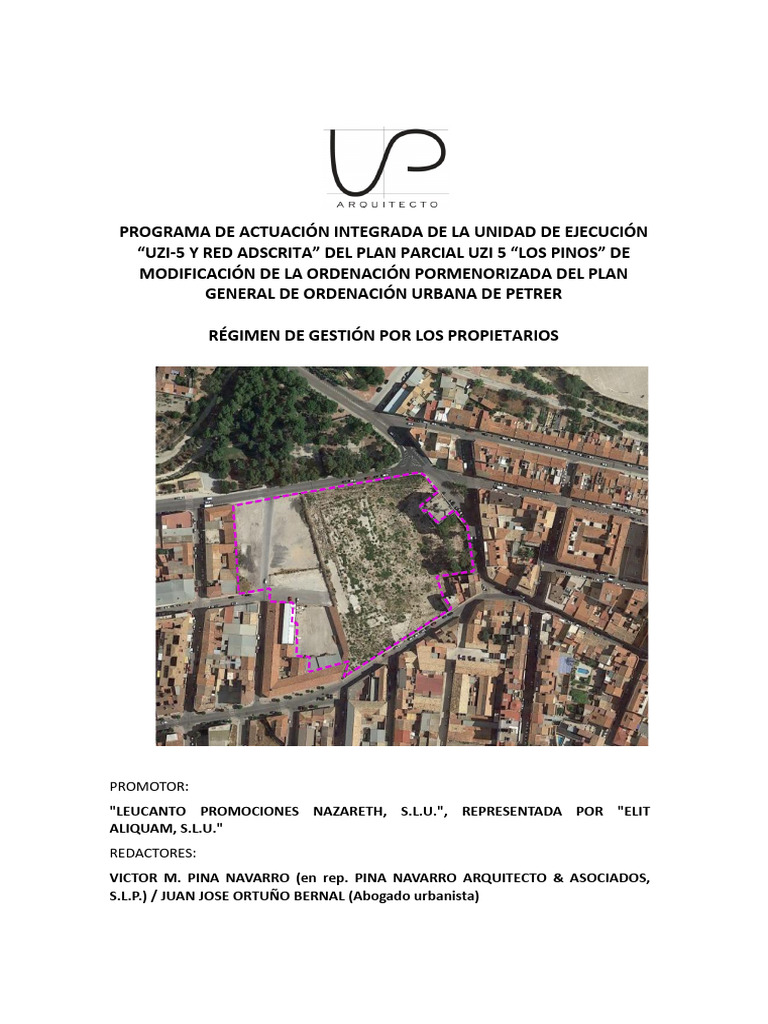 PAI Nazareth Petrer | PDF | Planificación urbana | Planificación