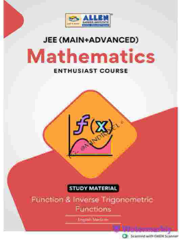 Allen Math Module 2026 - 11zon - 11zon - 11zon | PDF
