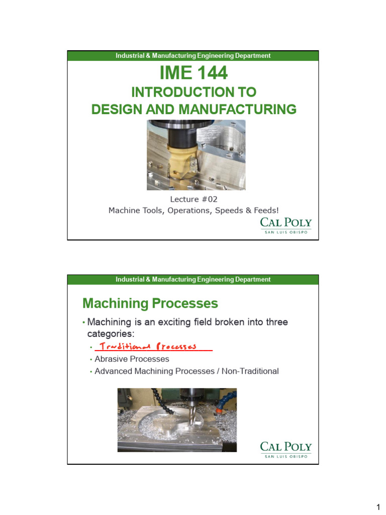 IME 144 Notes-Week 2 | PDF | Machining | Abrasive