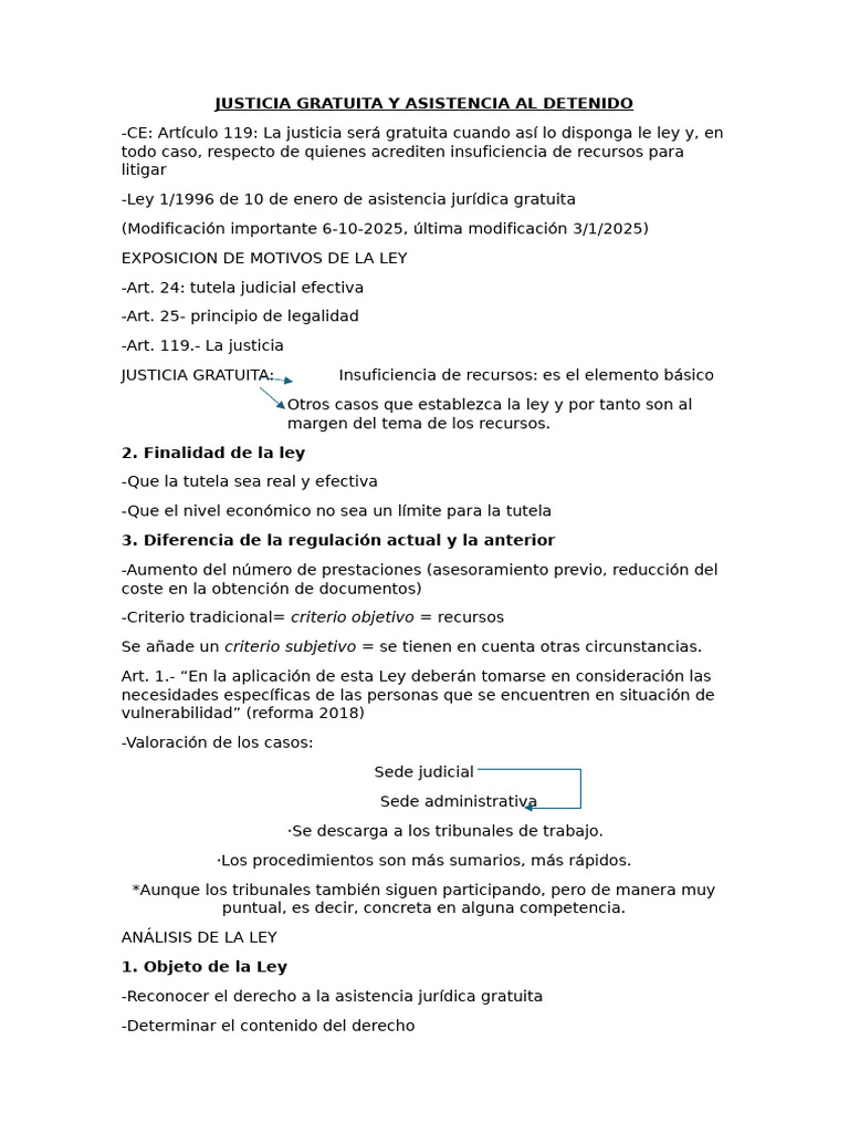 AJG Y Asistencia al detenido | PDF | Asistencia legal | Ley Pública