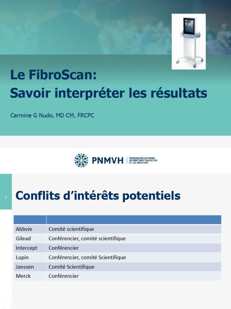 Interprétation des résultats du FibroScan | PDF | Cirrhose ...