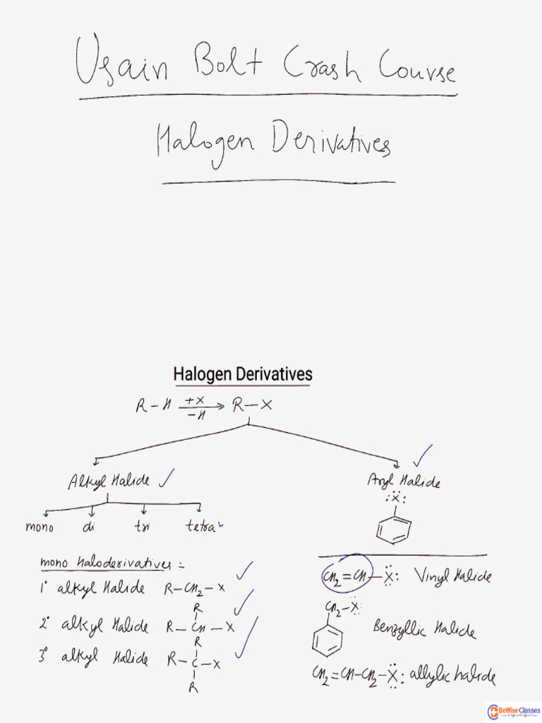 18. Halogen Derivatives White PDF | PDF