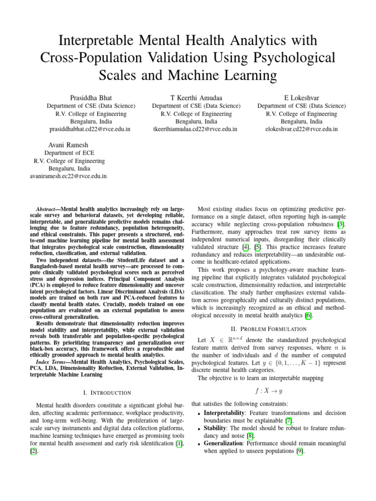 Discriminant and Factor Analysis of Stress Determinants in Medical ...