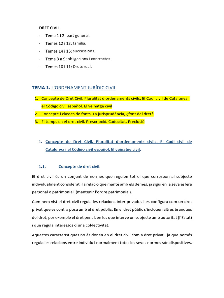 Civil Tot El Curs | PDF