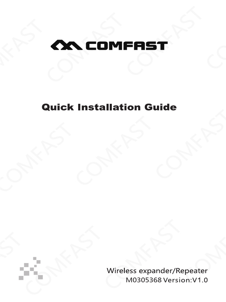 CF-AC2100 AP Repeater Comfast Manual | PDF