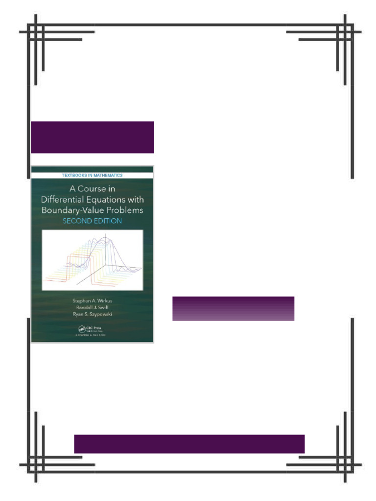 A Course in Differential Equations with Boundary Value Problems, Second ...