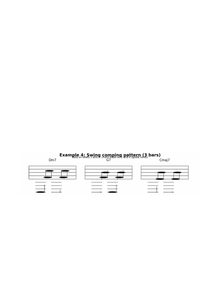 Fingerstyle Jazz Comping Techniques | PDF | Chord (Music) | Jazz
