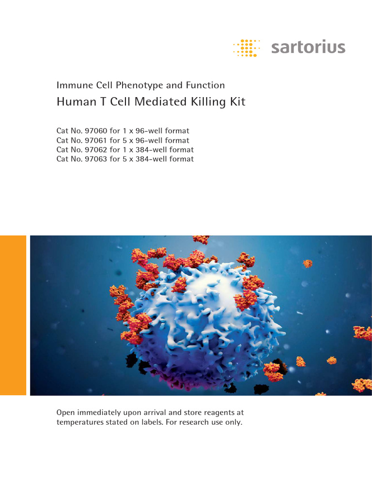 Human t Cell Mediated Killing Kit Rev b 03122020 Data | PDF | T Cell | Cytotoxic T Cell
