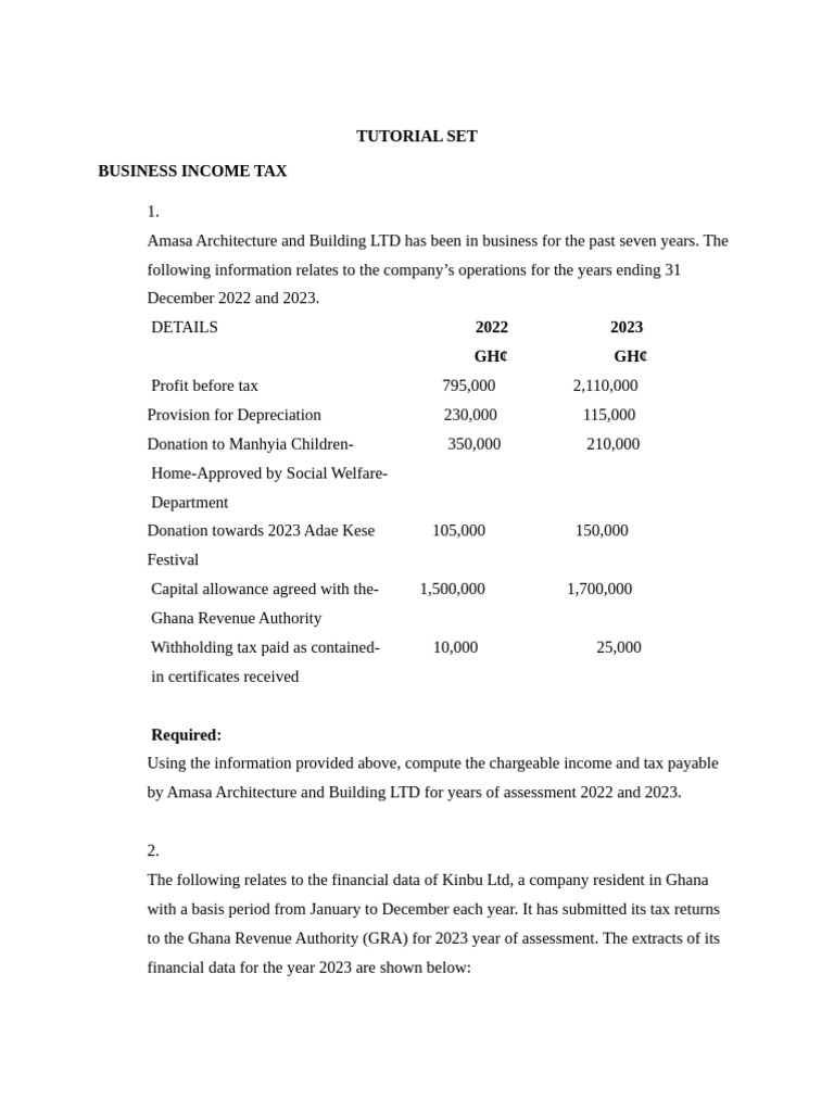 SET 4 | PDF | Expense | Taxes