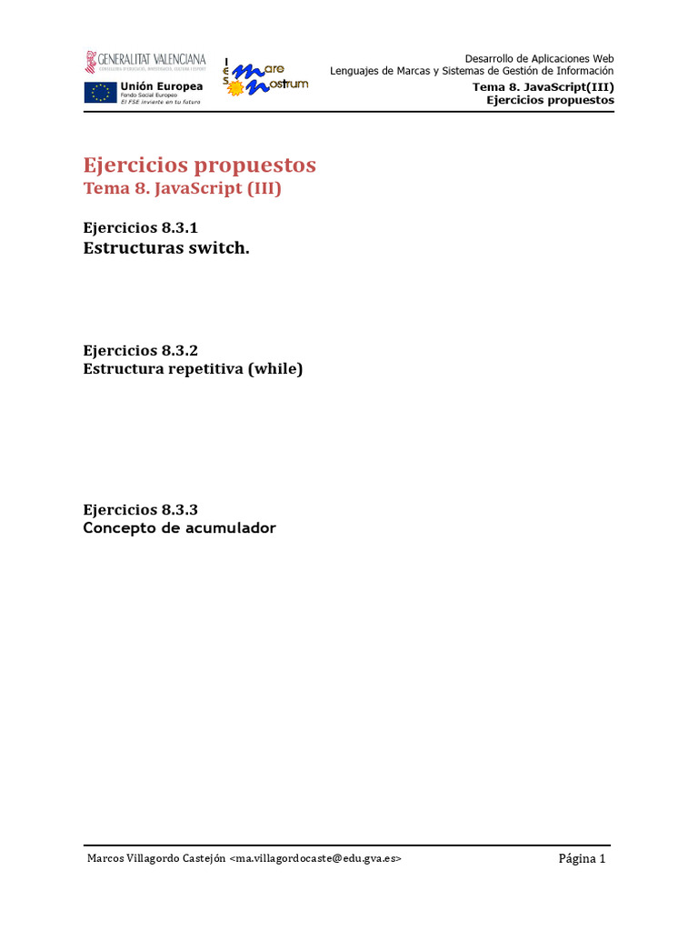 Tema 8 Ejercicios - JavaScript(III) | PDF | Triángulo | Script Java