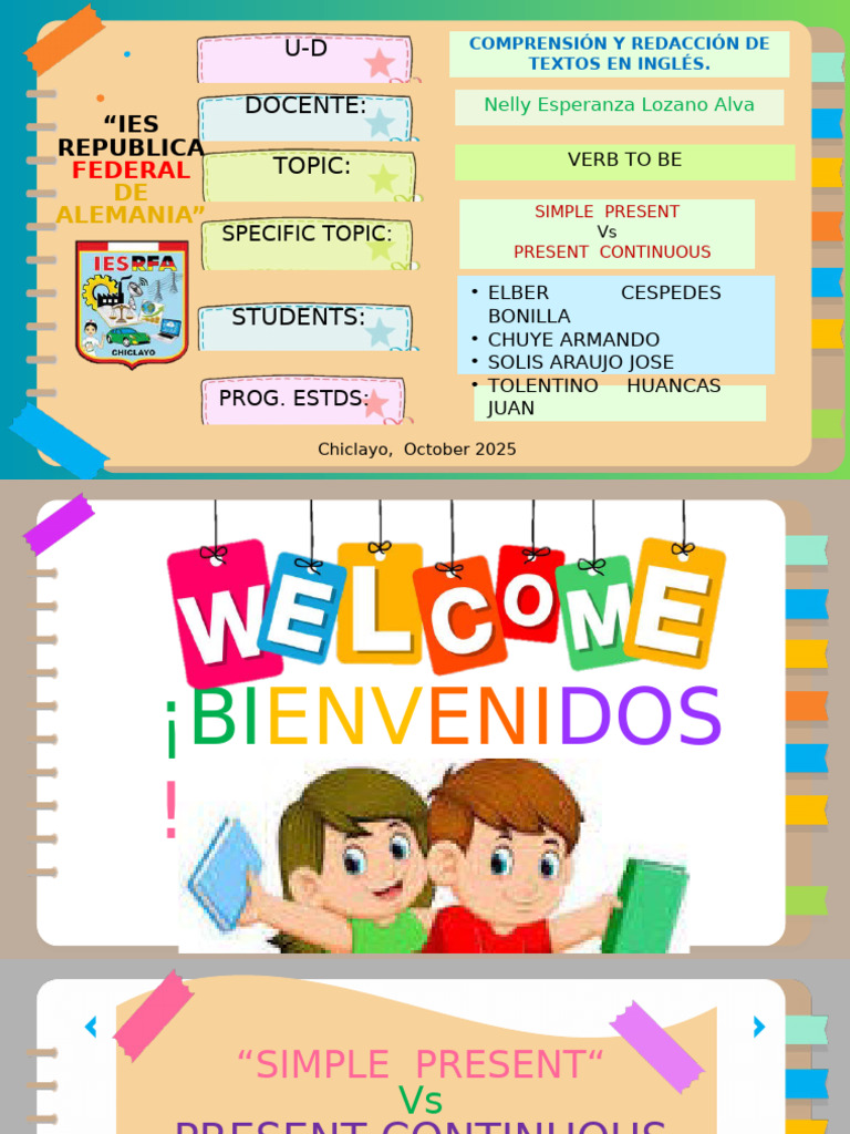 Presente Simple vs Present Continuous - Copia 444.Pptx | PDF | Negocios ...