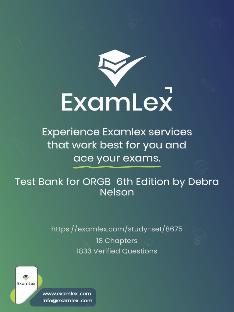 ORGB 6th Edition Test Bank & Study Guide | PDF | Motivation | Motivational