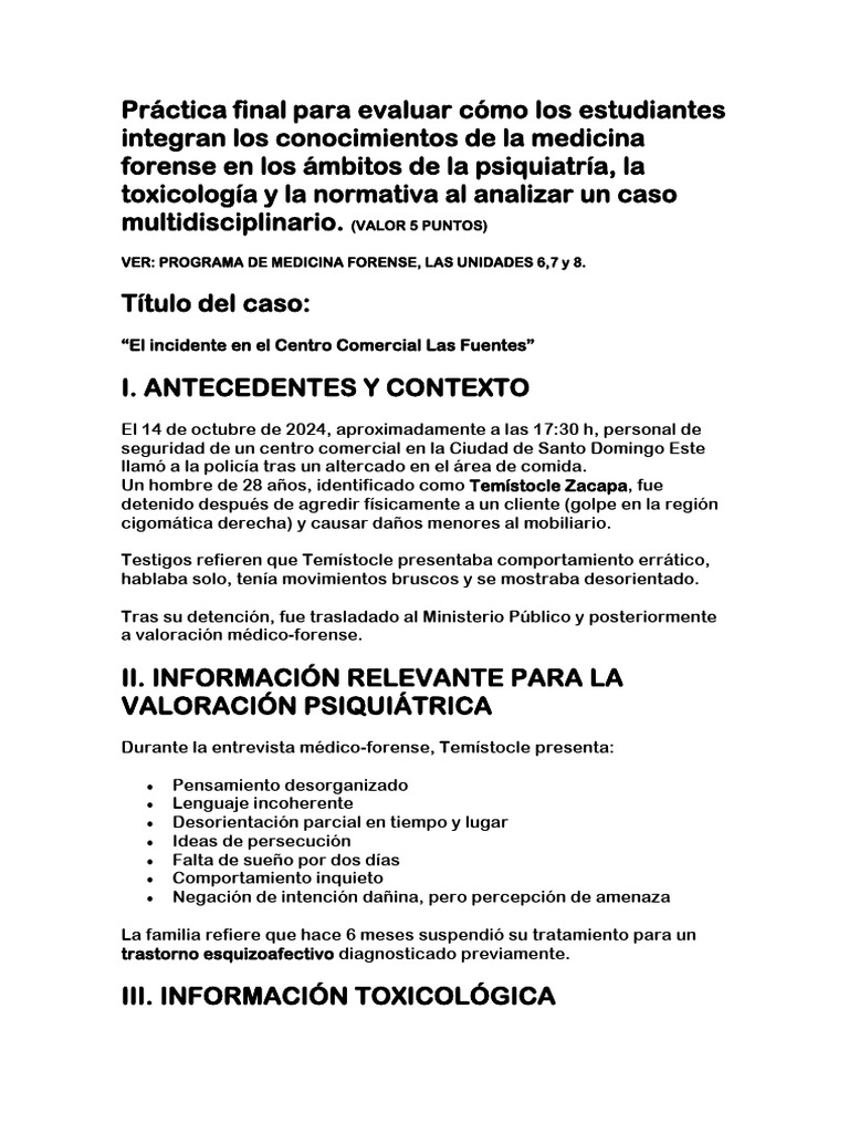 Practica Final | PDF | Psiquiatría | Salud mental