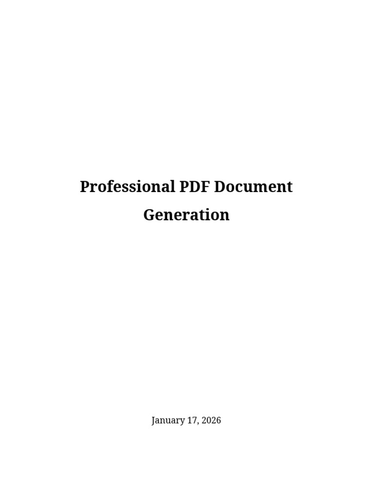 Professional PDF Document Genera | PDF | Text | Computing