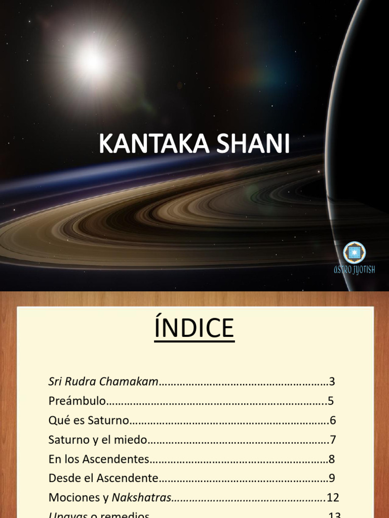 Kantaka-Shani | PDF