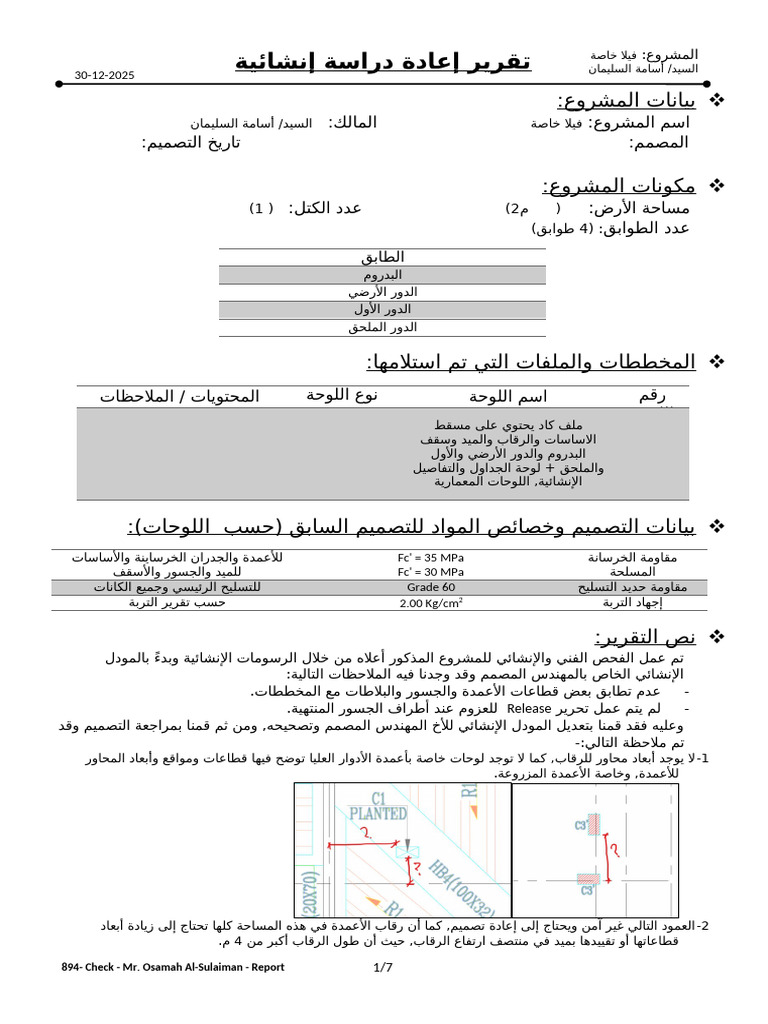 894- Check - Mr. Osamah Al-Sulaiman - Report | PDF