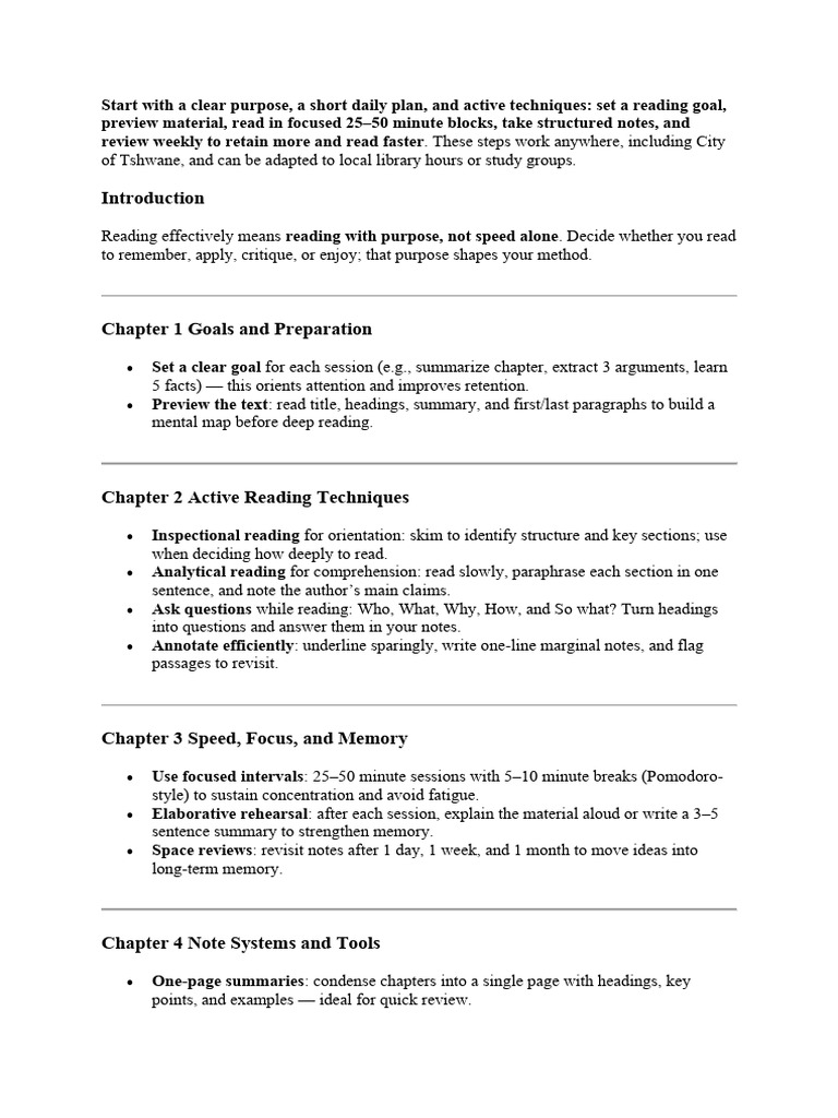 How to Read Better | PDF | Human Communication | Behavior Modification