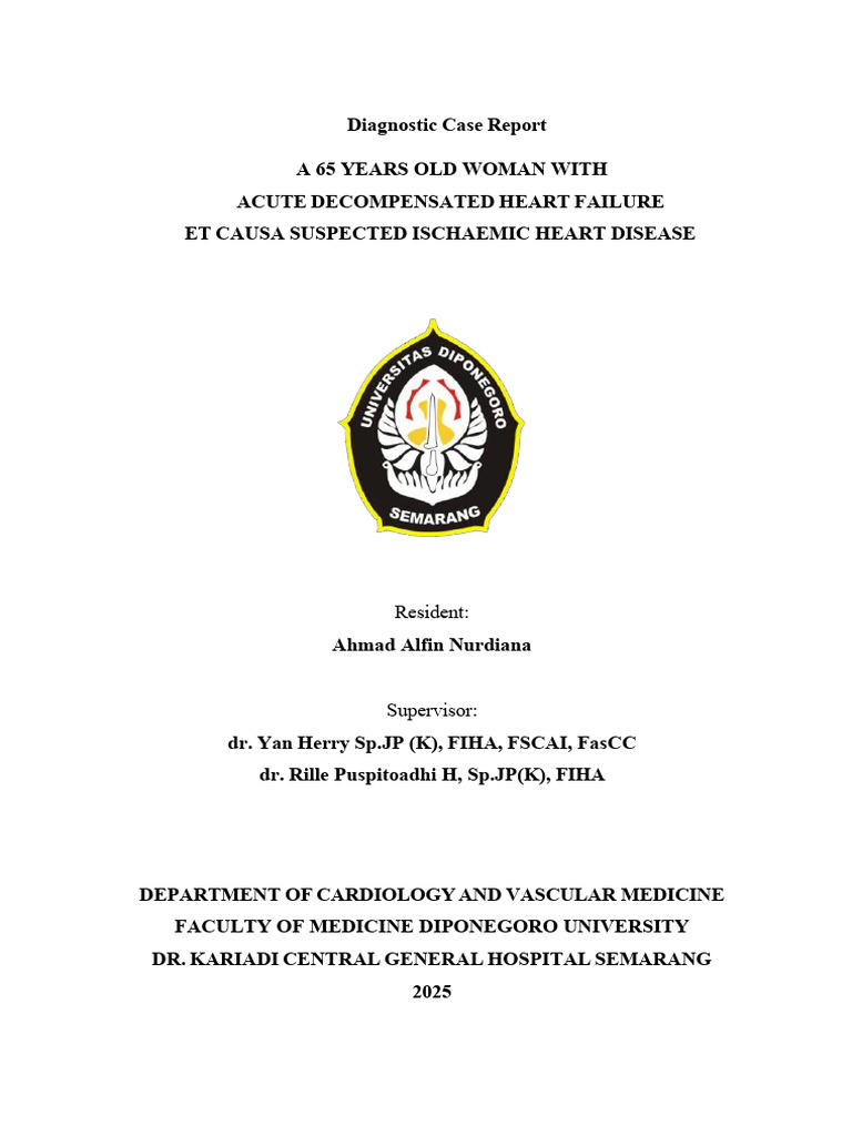 KD ADHF | PDF | Heart Failure | Electrocardiography