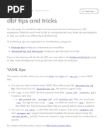DBT CLI Command Cheat Sheet | PDF