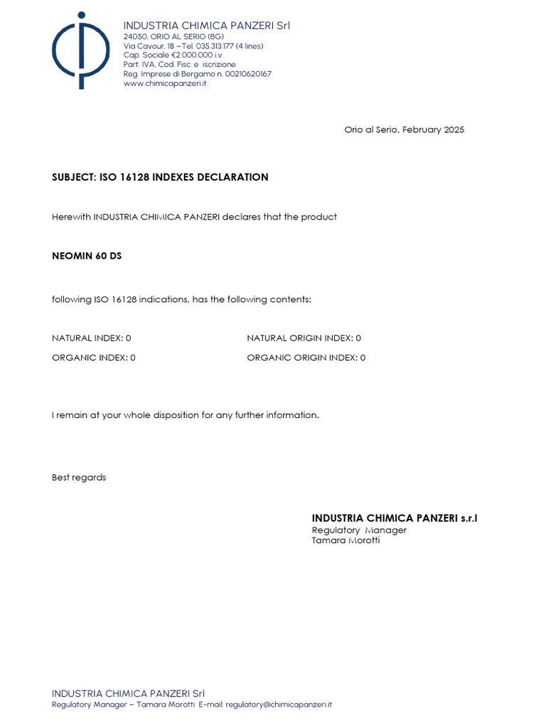 Neomin 60 Ds_iso 16128 | PDF