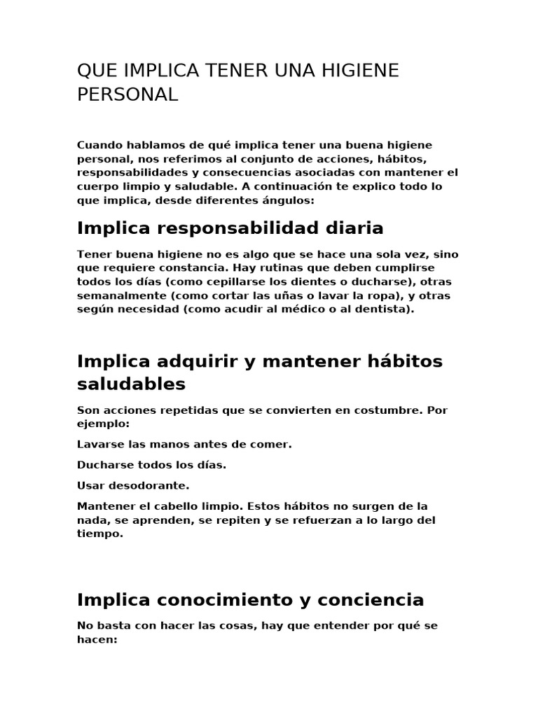 XD 3 | PDF | Higiene