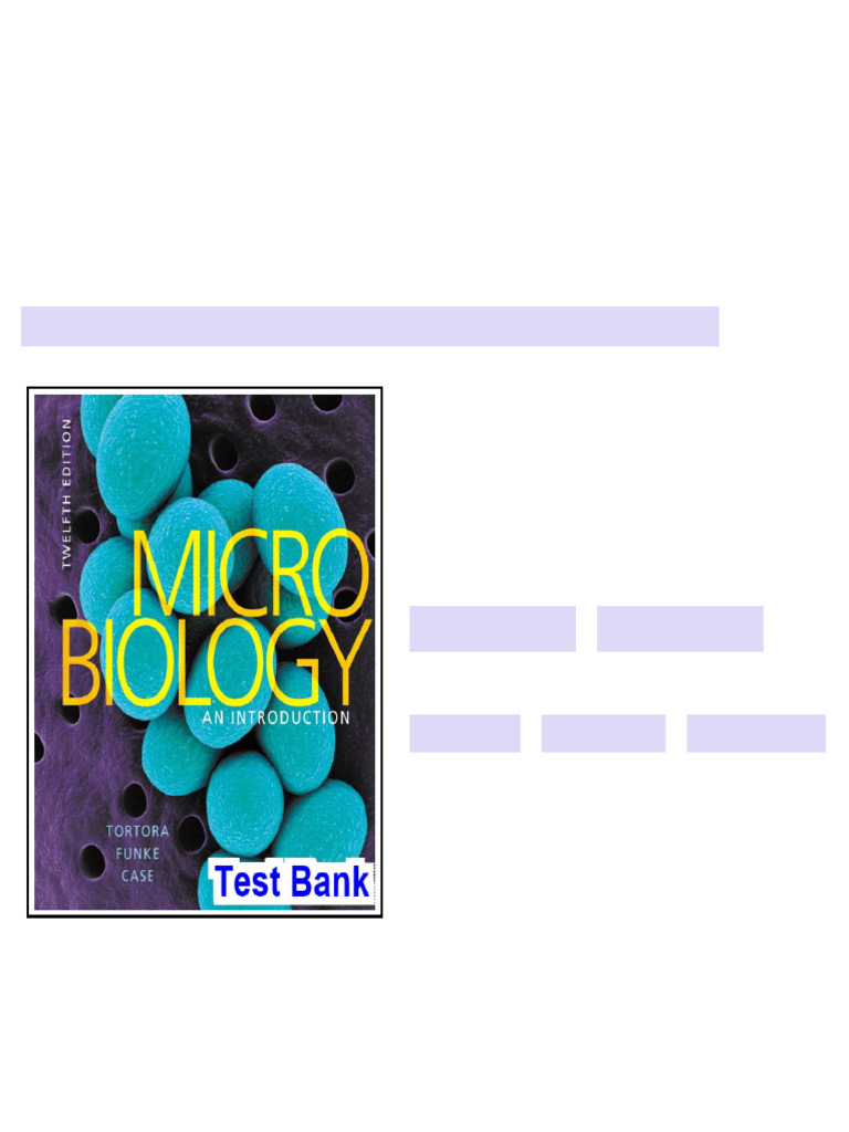 Microbiology An Introduction 12th Edition Tortora Test Bank available ...