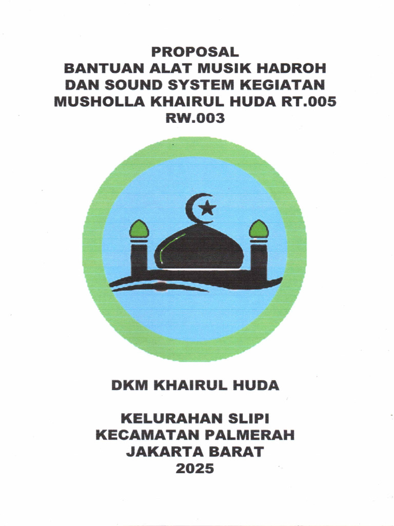 Proposal Hadroh-DKM Khairul Huda Slipi (1) | PDF