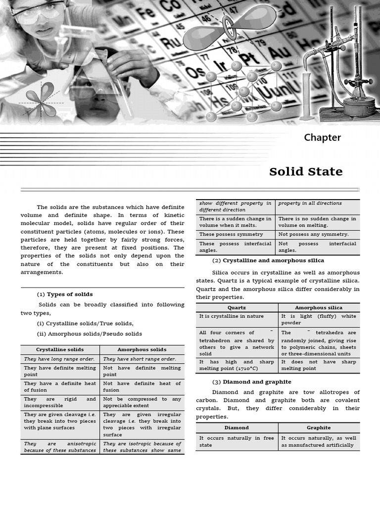 Solid State Pdf Crystal Structure Crystal