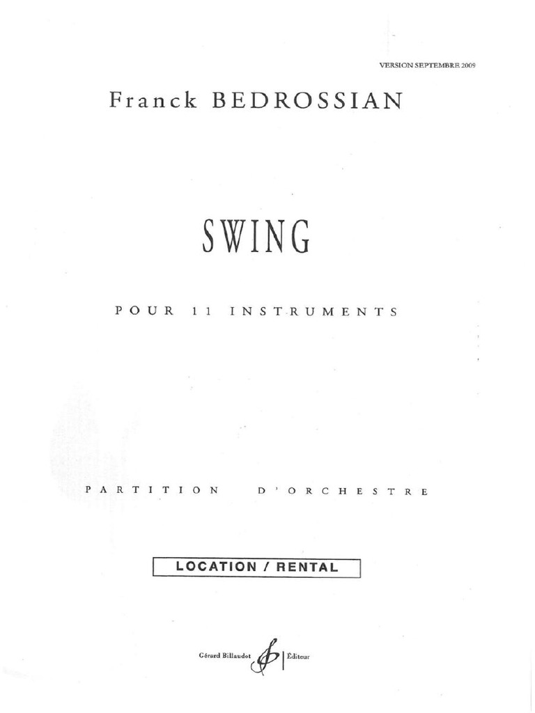 Pdfcoffee.com Bedrossian Swing PDF Free | PDF