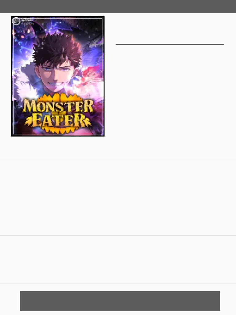 Monster Eater Chapter 89 Top Manga Series Available | PDF | Custard | Breads