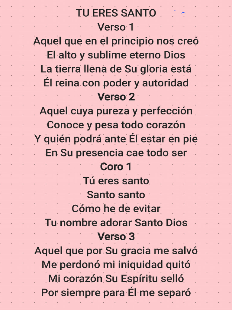 Tu eres santo (ibi)_250407_234608 (1) | PDF