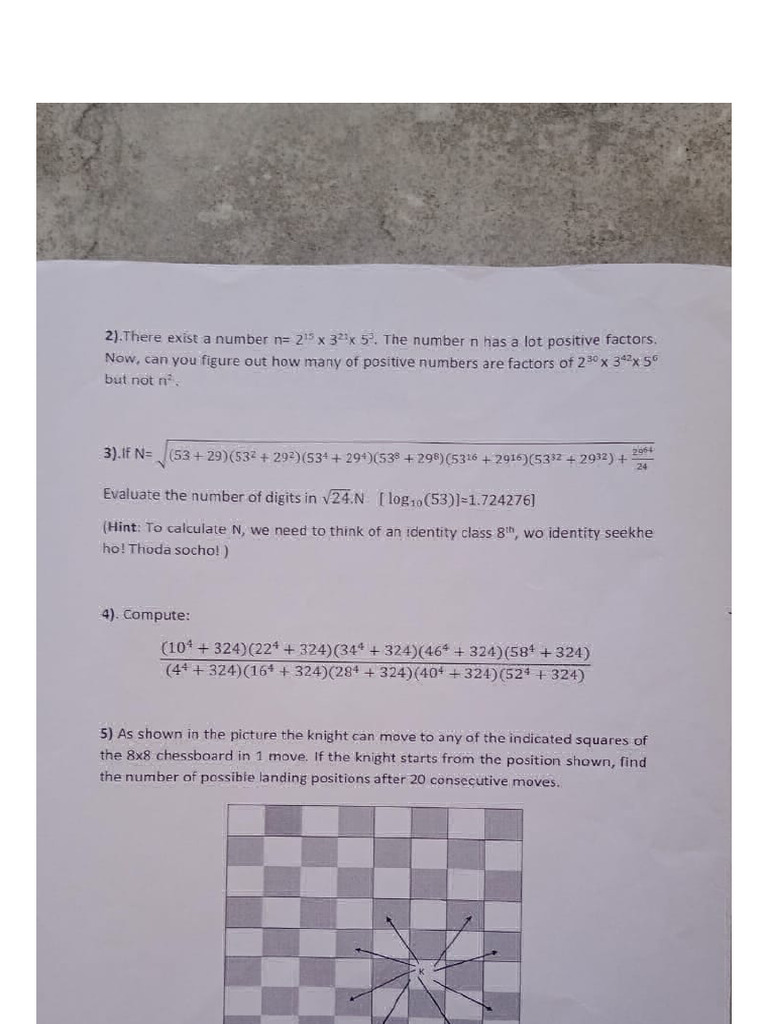 Mathematics Logical Problems | PDF