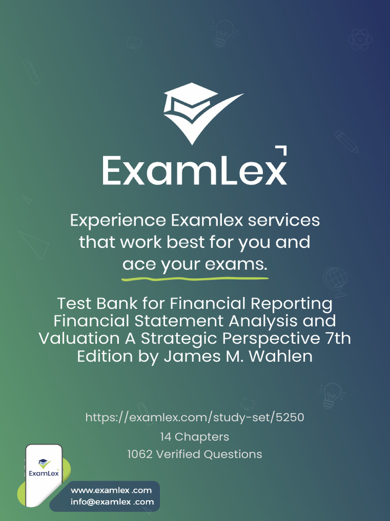 Test Bank for Financial Reporting Financial Statement Analysis and ...