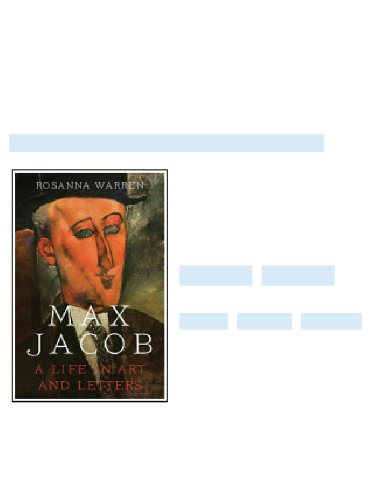 Max Jacob A Life In Art And Letters Rosanna Warren ebook unlocked ...