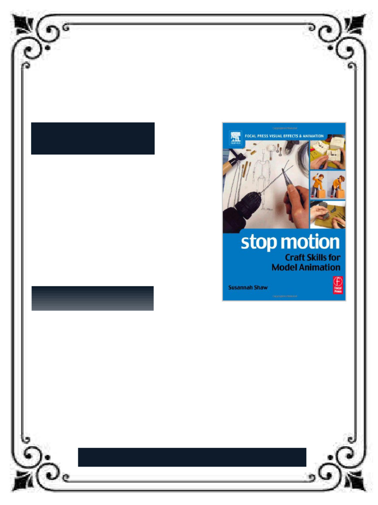 Stop Motion Craft Skills for Model Animation 1st Edition Susannah Shaw ebook complete package ...