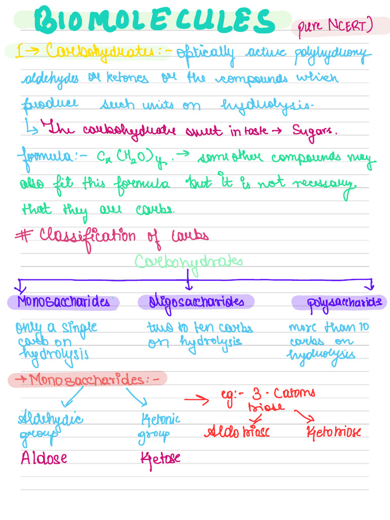Biomolecules NCERT | PDF