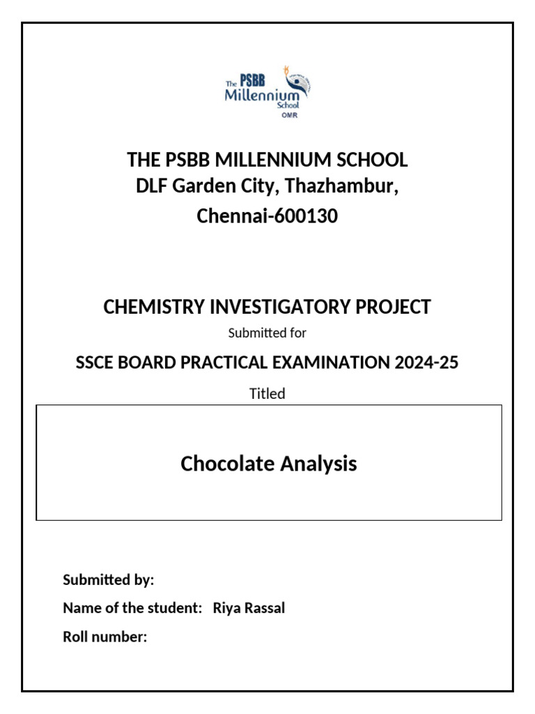 Title Page - Project Report (1) | PDF