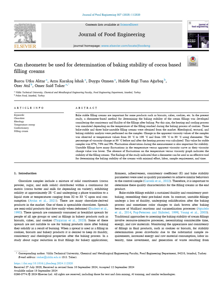 cream filling rheometer | PDF | Viscoelasticity | Viscosity