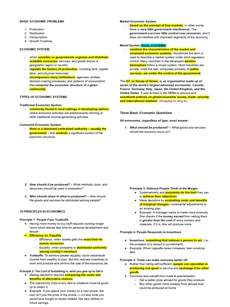 Understanding Basic Economic Problems | PDF | Economics | Microeconomics