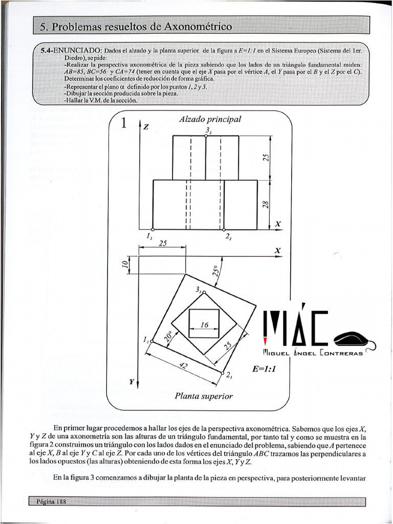 Axonometrico-ejercicio Resuelto (1) | PDF